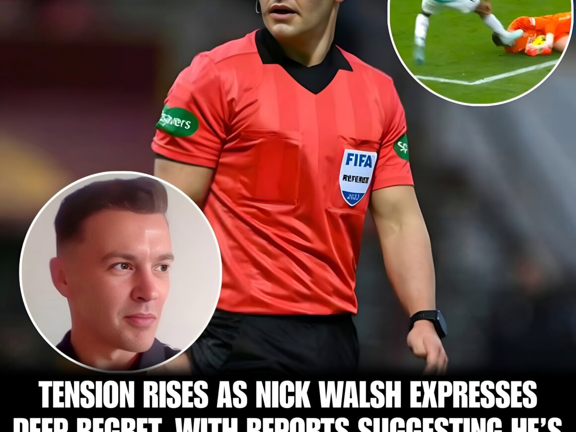 Tension rises as Nick Walsh expresses deep regret, with reports ...
